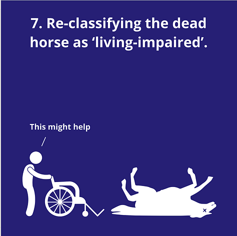 The Dead Horse Theory: A Cautionary Tale for Entrepreneurs