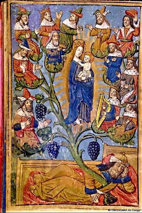 The Virgin Mary, the Burning Bush, and the Tree of Jesse