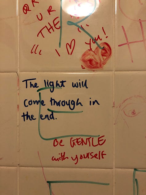Taking advice from a bathroom - by Hannah Lou Larsen