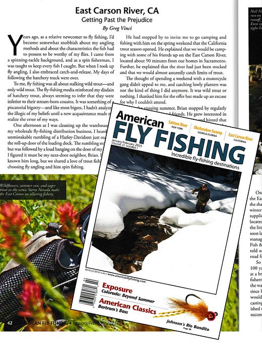 Musings Of An Old Trout Bum | Greg Vinci | Substack