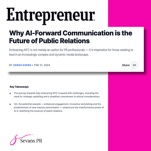 PR@ctical | Sarah Evans | Substack