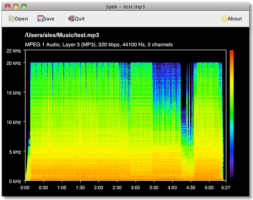 Archive - Spek — Acoustic spectrum analyser