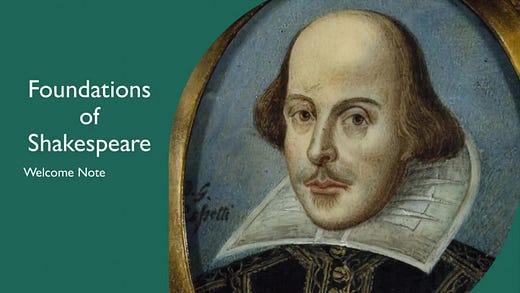 Foundations of Shakespeare OUT NOW! - by Academic Agent