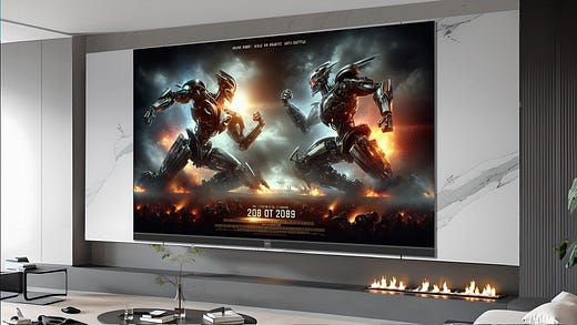 The 136-inch Hisense Micro LED TV looks like a wall of pixels
