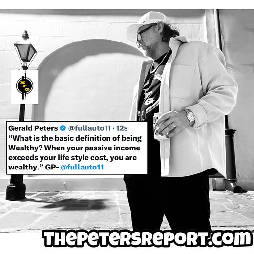 The Second Income Stream | Gerald Peters - @fullauto11 | Substack