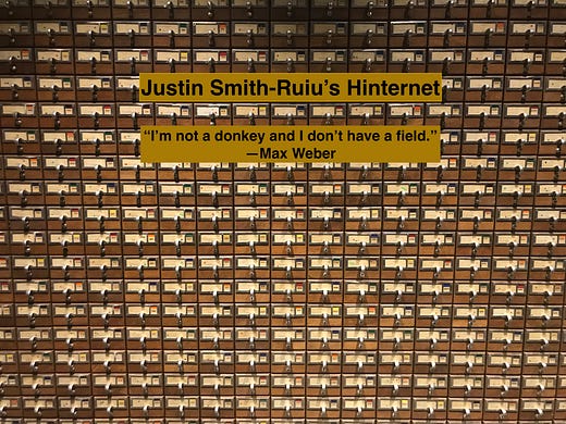 The Hinternet | Justin Smith-Ruiu | Substack