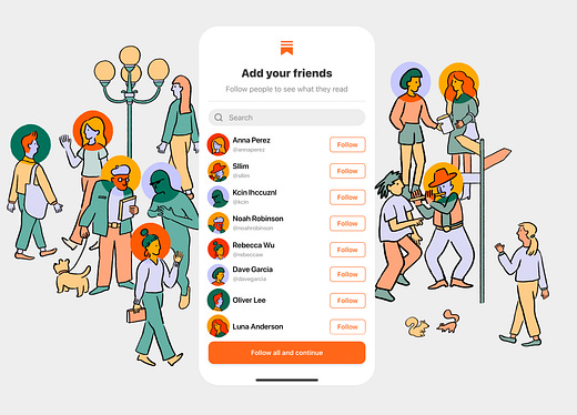 Now you can find and follow friends on Substack