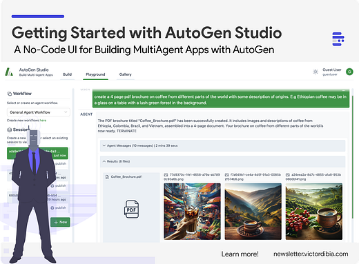 AutoGen Studio - A No-Code User Interface for Building and Debugging Multi-Agent Systems