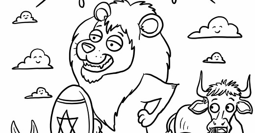 parshat balak coloring pages