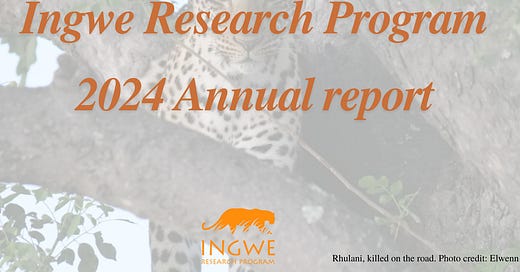 2024 Annual report - by Marine - Ingwe Research Program