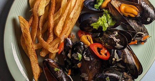 how do you cook mussels in shell