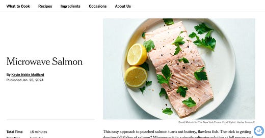 how to cook fish in microwave without smell