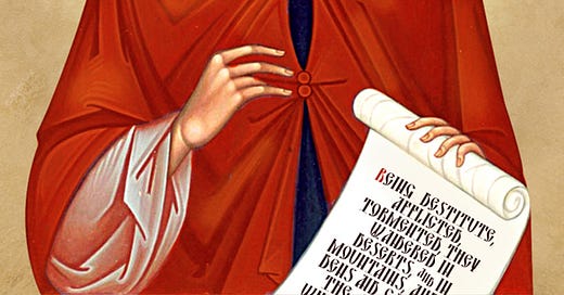 Venerable Thomas of Bithynia - by Josephine Spacek