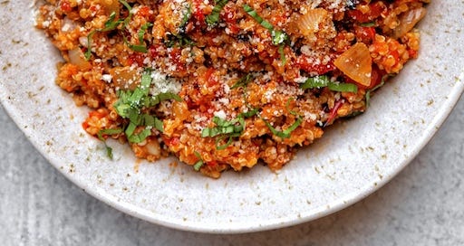 Roasted Red Pepper Quinoa - by Carina Wolff