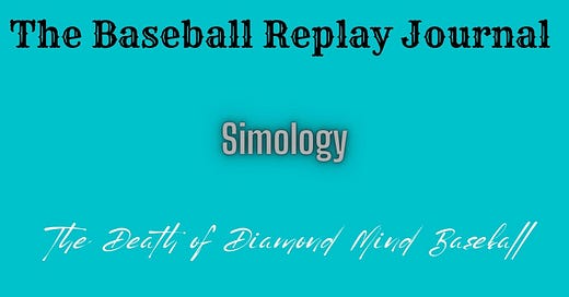 The Baseball Replay Journal | Daniel Evensen | Substack