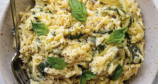 Lemon Goat Cheese Orzo - by Carina Wolff - good mood food