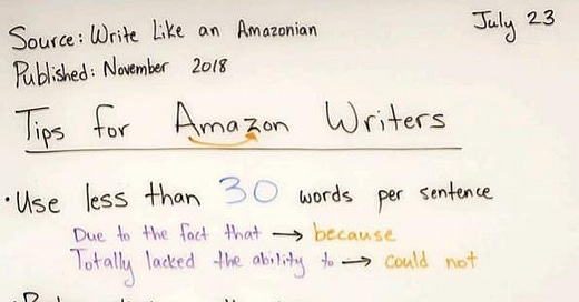 The Amazon Way of Writing - Network Capital