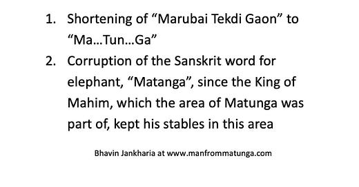 How Matunga Came to Be - by Bhavin Jankharia