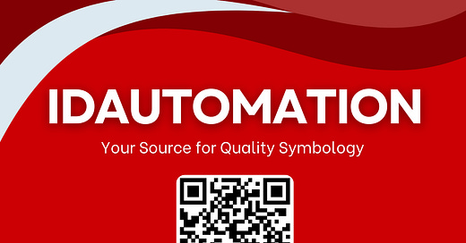 Free QR Code Font by IDAutomation.com