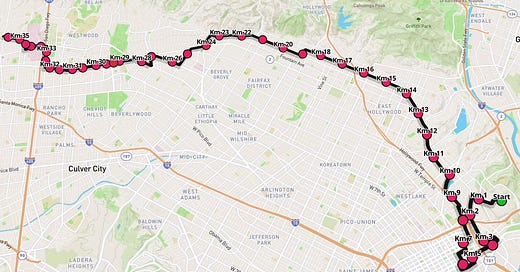 The 2025 Los Angeles Marathon Course Guide - Metric Edition (Kilometers ...