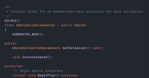 Unreal Engine - Data Validation