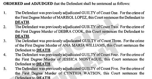 Tracking Florida's Death Penalty | Melanie Kalmanson | Substack