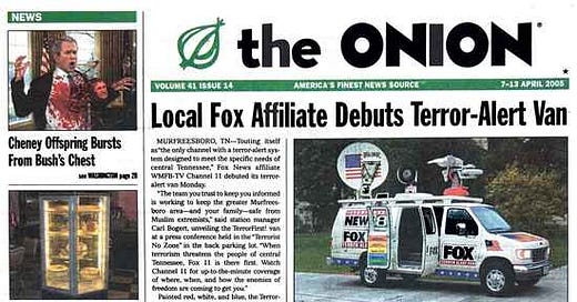 The Onion: 20 Years Later | James daSilva | Substack