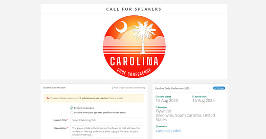 Carolina Code Conference™ | Barry Jones | Substack