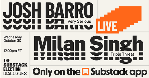 Very Serious | Josh Barro | Substack