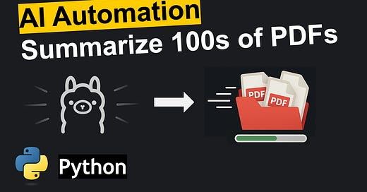 Summarize Hundreds of PDFs with Local AI Python Automation