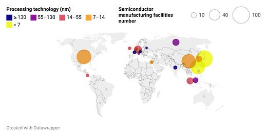 Semiconductor Manufacturing Facilities Map