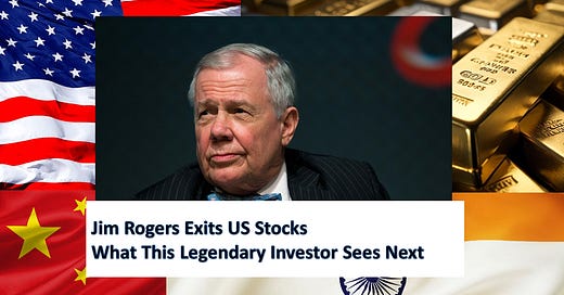 Jim Rogers Exits US Stocks - Fringe Finance