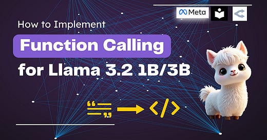 How to Implement Function Calling for the Tiny Llama 3.2 1B Model