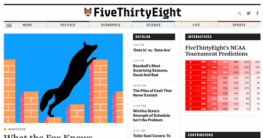 A few words about FiveThirtyEight - by Nate Silver