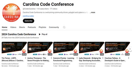 Carolina Code Conference™ | Barry Jones | Substack