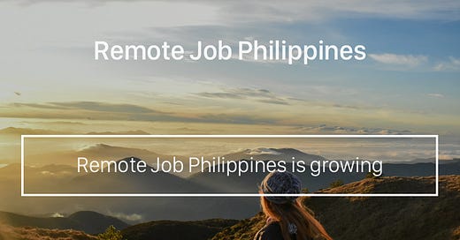 Remote Job Philippines | Substack