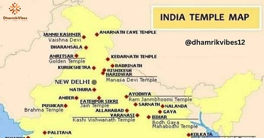 Famous Temple Map of India: A Sacred Odyssey Across Time and Divinity