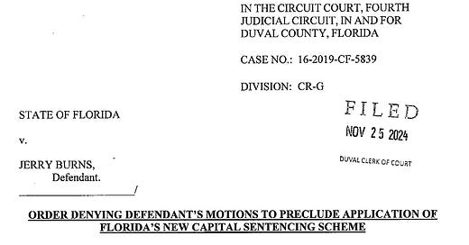 Tracking Florida's Death Penalty | Melanie Kalmanson | Substack