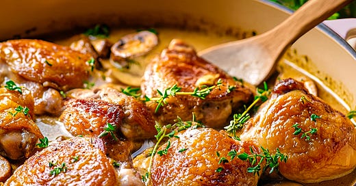 Chicken Fricassée - by Sophie - Essen Recipes