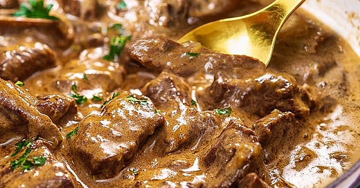 Beef Stroganoff - by Sophie - Essen Recipes
