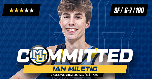 2025 Marquette Commit - Ian Miletic - by Adam Bartoshevich