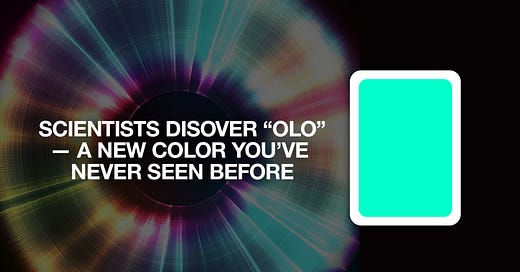 Olo Blue-Green Color New Scientific Discovery