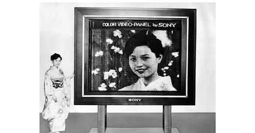 Sony’s Forgotten 100-Inch Flat TV From 1968