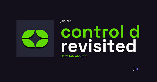 Control D Revisited - jmcglock