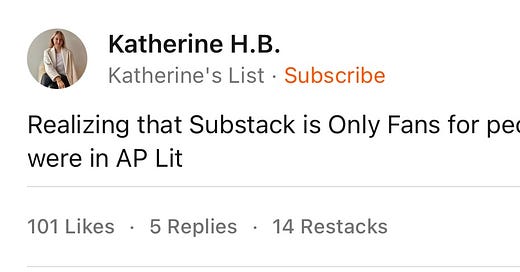 Attention Economy | Leigh Stein | Substack