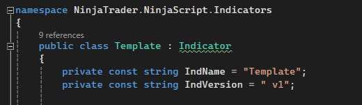 Indicator Template for NinjaTrader 8 (NinjaScript)