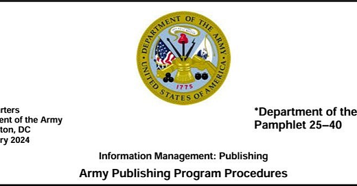 Army Da Pam 25 30 – Da Pam 30 Download – FCUO