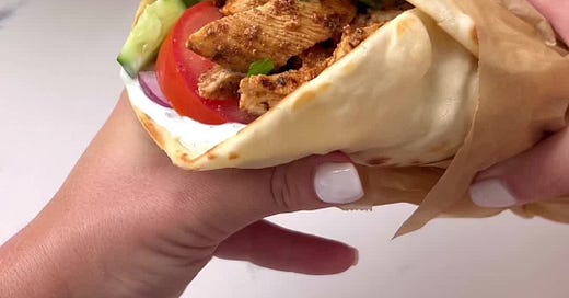 Healthy Chicken Gyros 🔥 - Recipes by Victoria