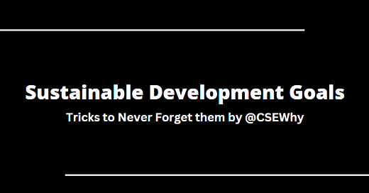 #100: Logical Tricks to remember all SDGs