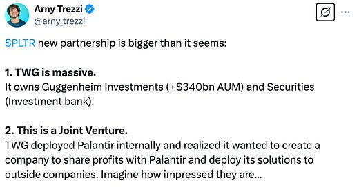 Palantir Bullets | Arny Trezzi | Substack